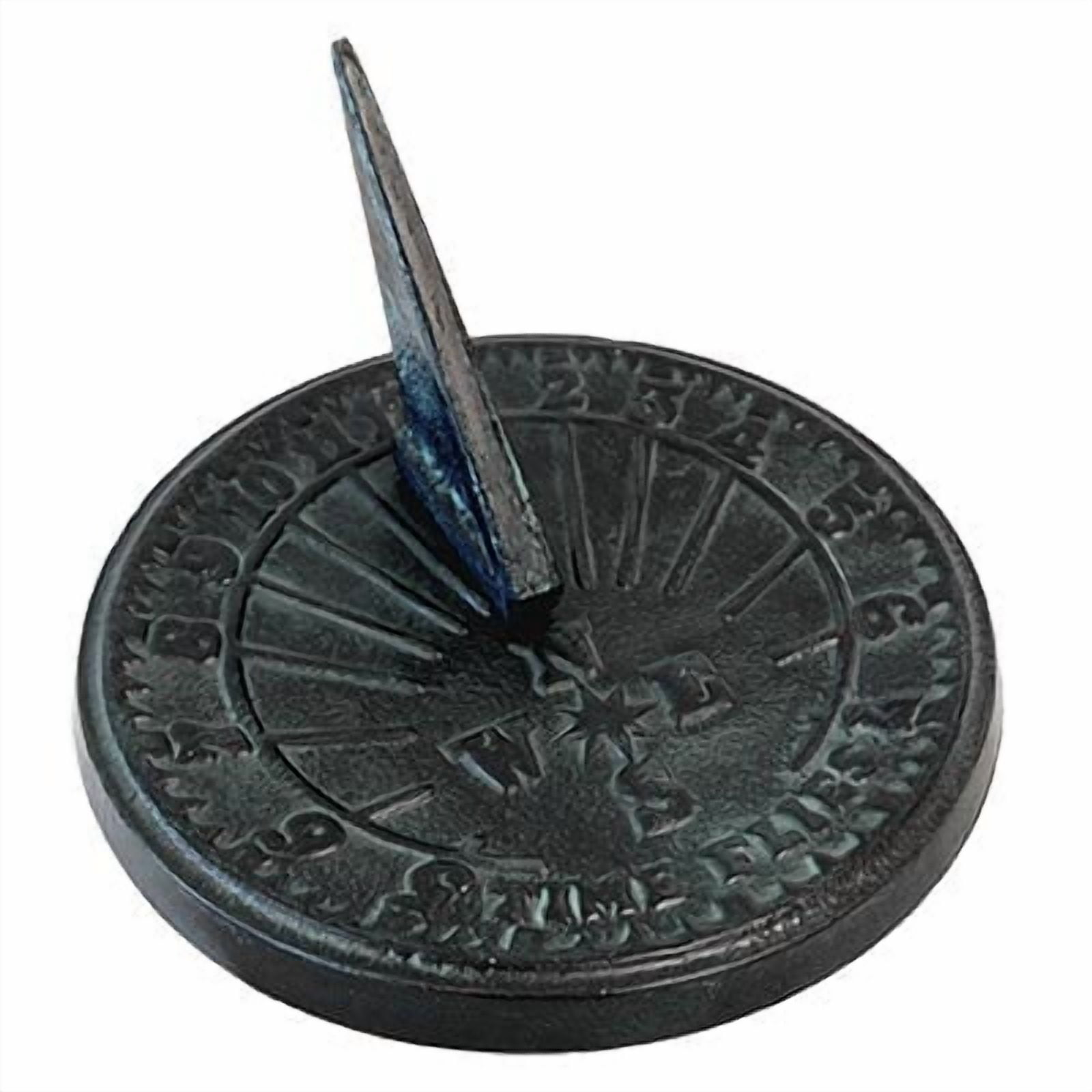 Rome Cast Iron Numbers Sundial, Verdigris, 9.875" dia. - Walmart.com
