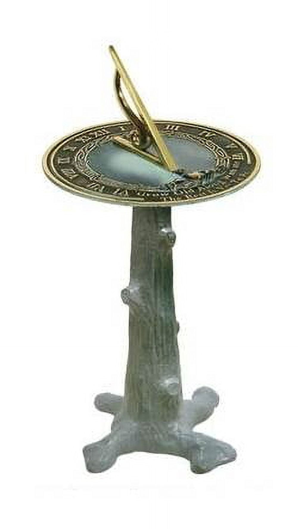 Free Shipping! Rome Cast Iron Tree Sundial Pedestal, Verdigris, 16 ...