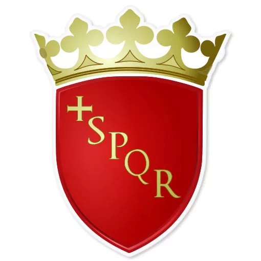 Rome Coat Of Arms Flag Sticker Window Decal Phone Decal Water Bottle ...