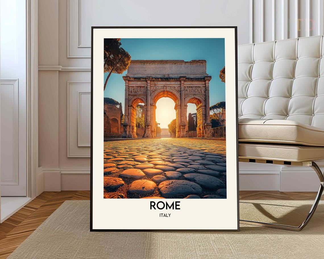 Rome Poster, Rome Print, Romerome Travel Poster, Rome Art Print, Rome ...