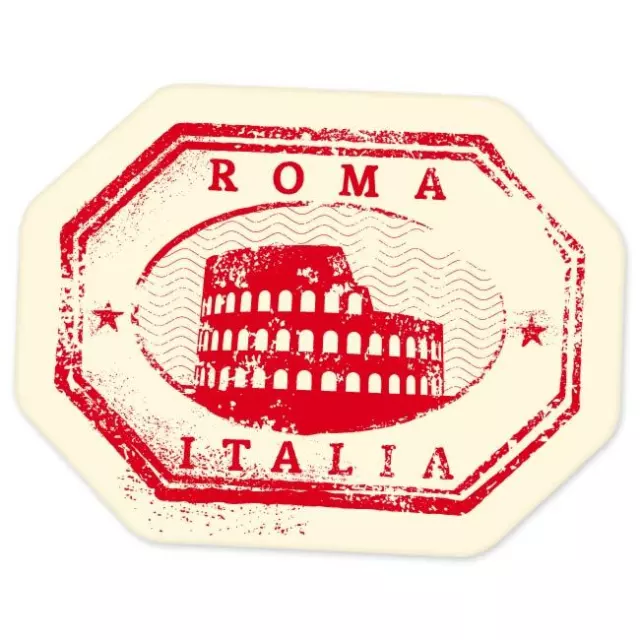 Rome Roma Italy Travel Window Suitcase Sticker Phone Decal Water Bottle ...