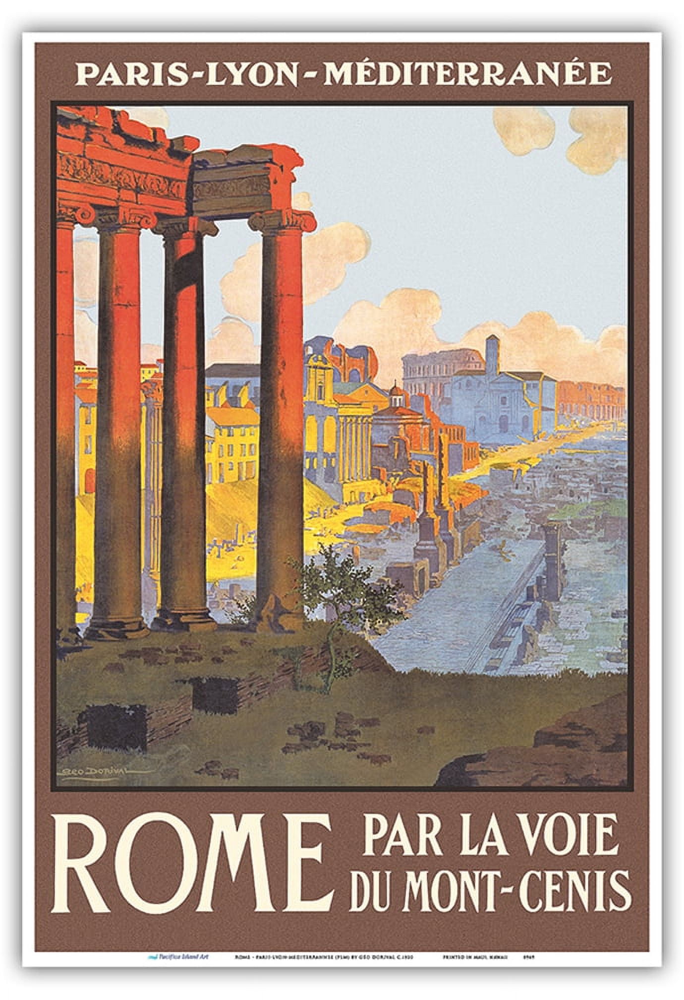Rome - Roman Forum - Paris-Lyon-Méditerranée (PLM) French Railway ...