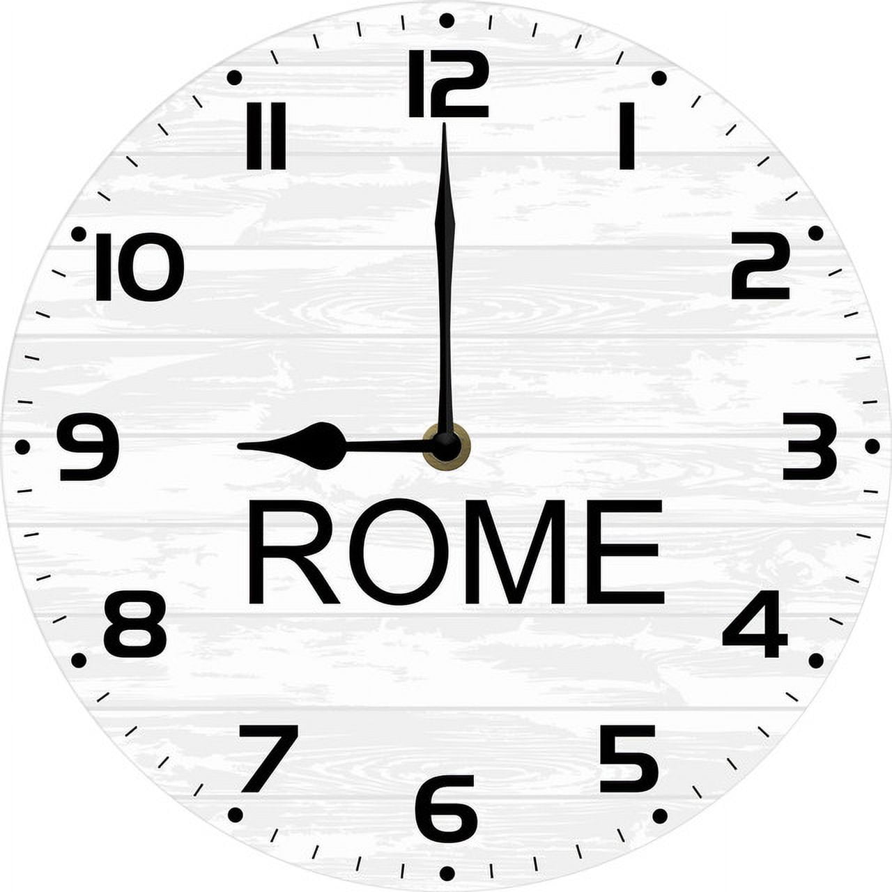 Rome TIME Wall Clock World Time Zone Clock Office Business 10 Inch ...
