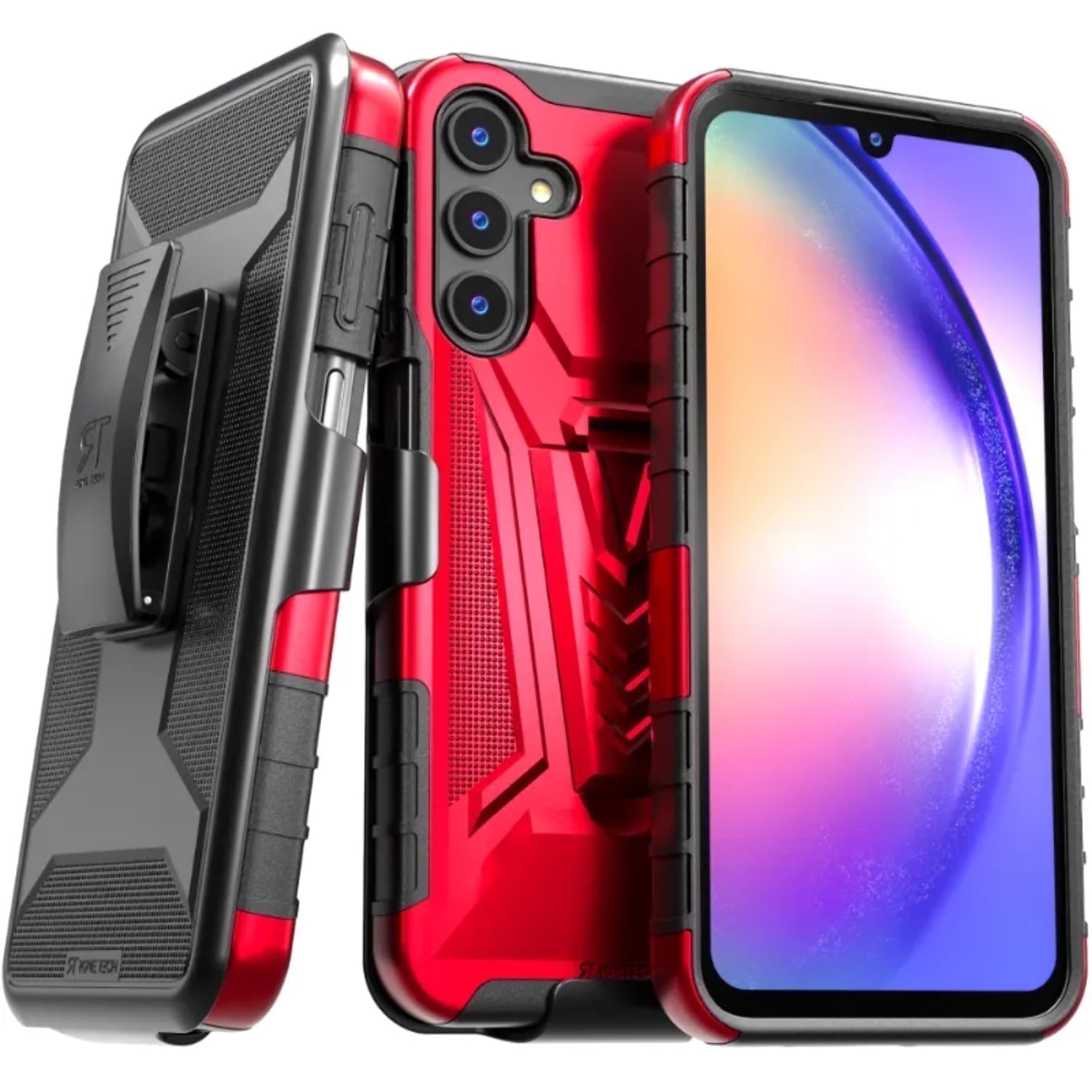 Rome Tech Belt Clip Case for Samsung Galaxy A15 5G/4G (2023) - Red - Walmart.com
