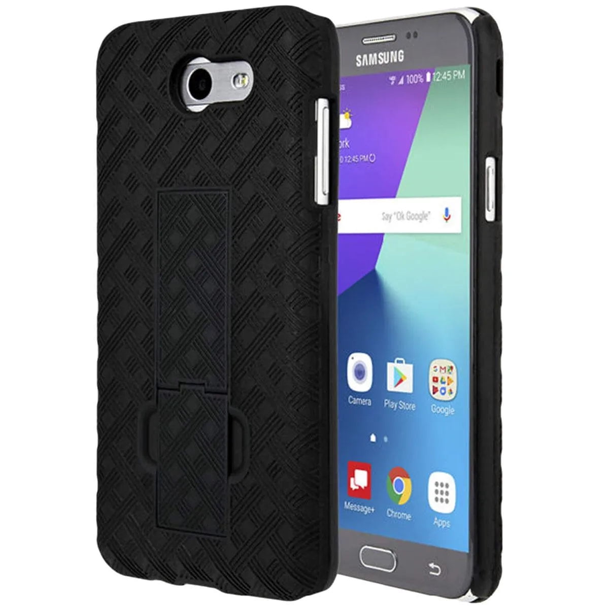 Rome Tech Samsung Galaxy J7 2017 Belt Clip Case - Black - Walmart.com
