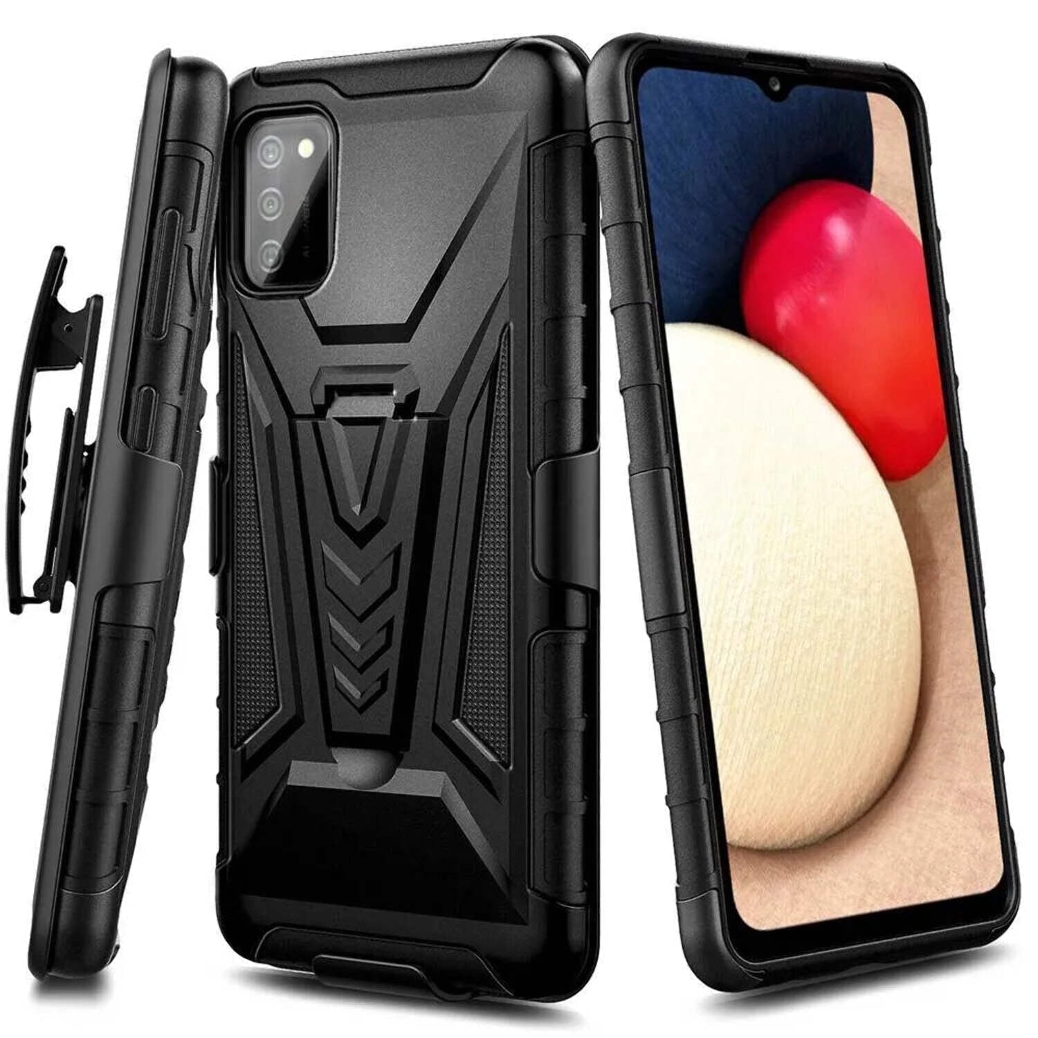 Rome Tech Samsung Galaxy A03s Belt Clip Holster Case - Dark Green ...