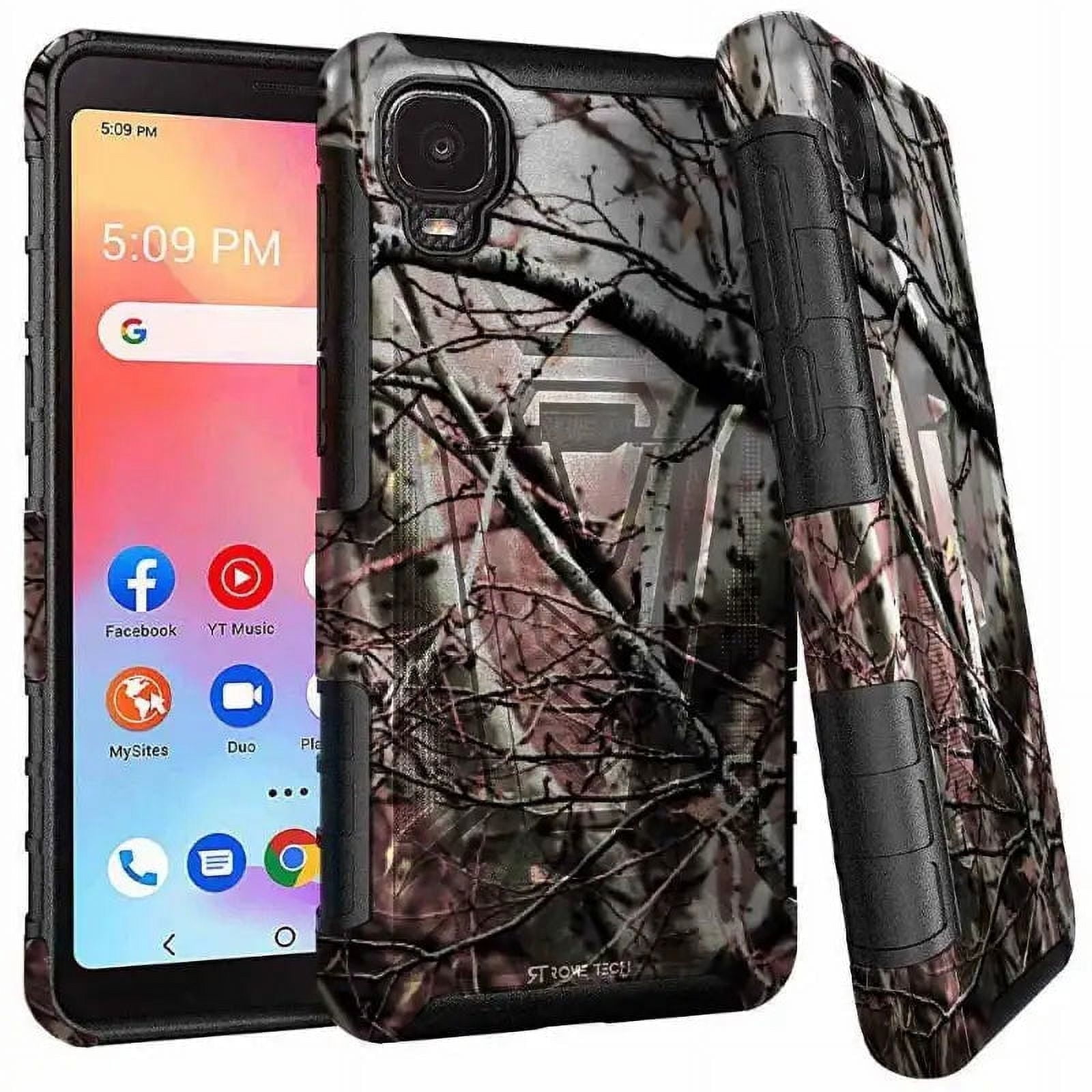 Rome Tech Alcatel TCL A3/Ion Z Belt Clip Holster Case - Camo Tree ...