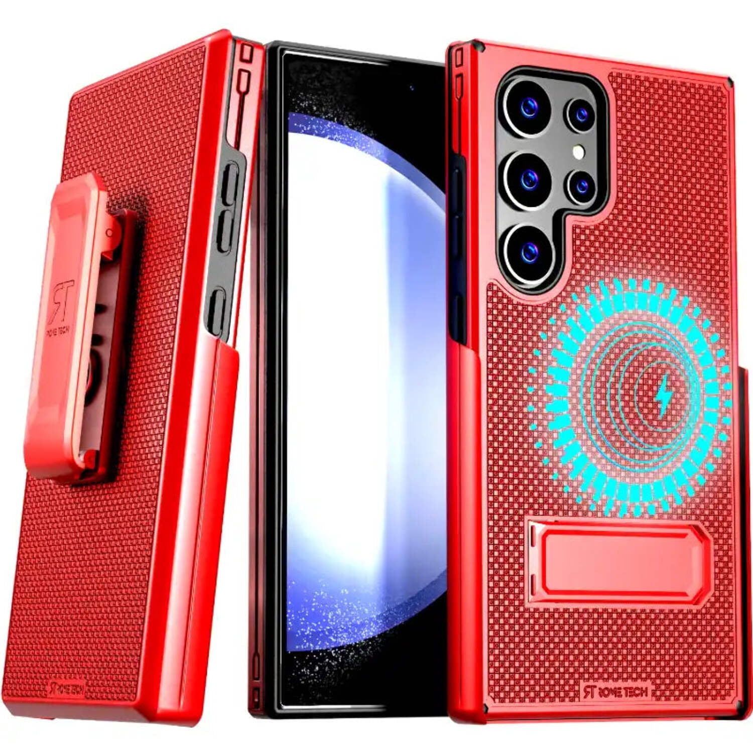 Rome Tech Samsung Galaxy S24 Ultra Belt Clip Holster - Red - Walmart ...