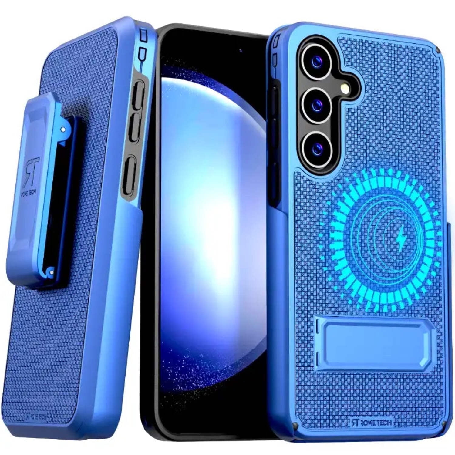 Rome Tech Samsung Galaxy S24 Belt Clip Holster - Navy Blue - Walmart.com