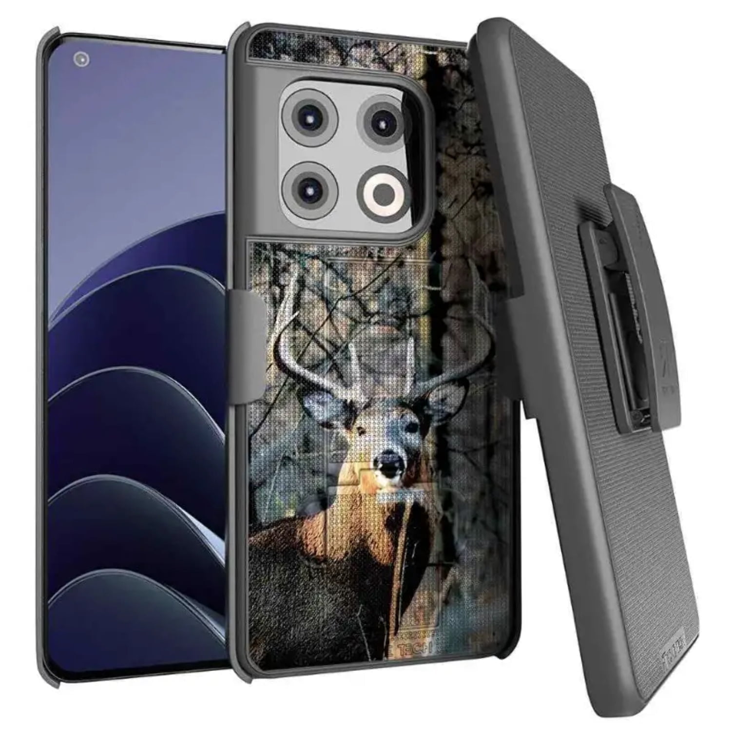 Rome Tech OnePlus 10T Belt Clip Phone Case - Camo Deer - Walmart.com
