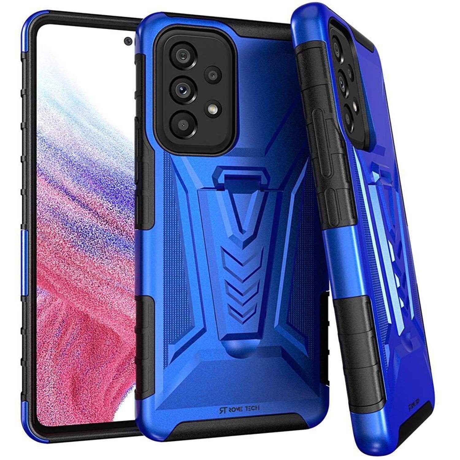 Rome Tech for Galaxy A53 5G Belt Clip Holster Case - Blue, [SM-A536U ...