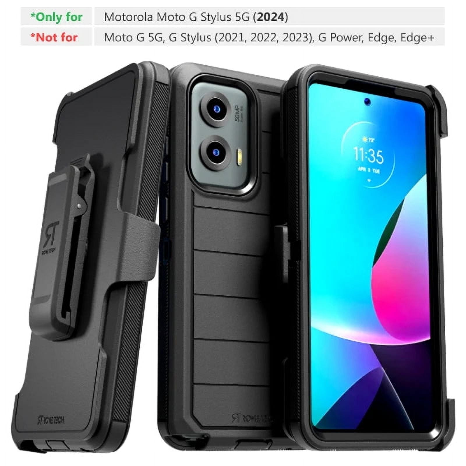 Rome Tech for Moto G Stylus 5G (2024) Case with Belt Clip Holster ...