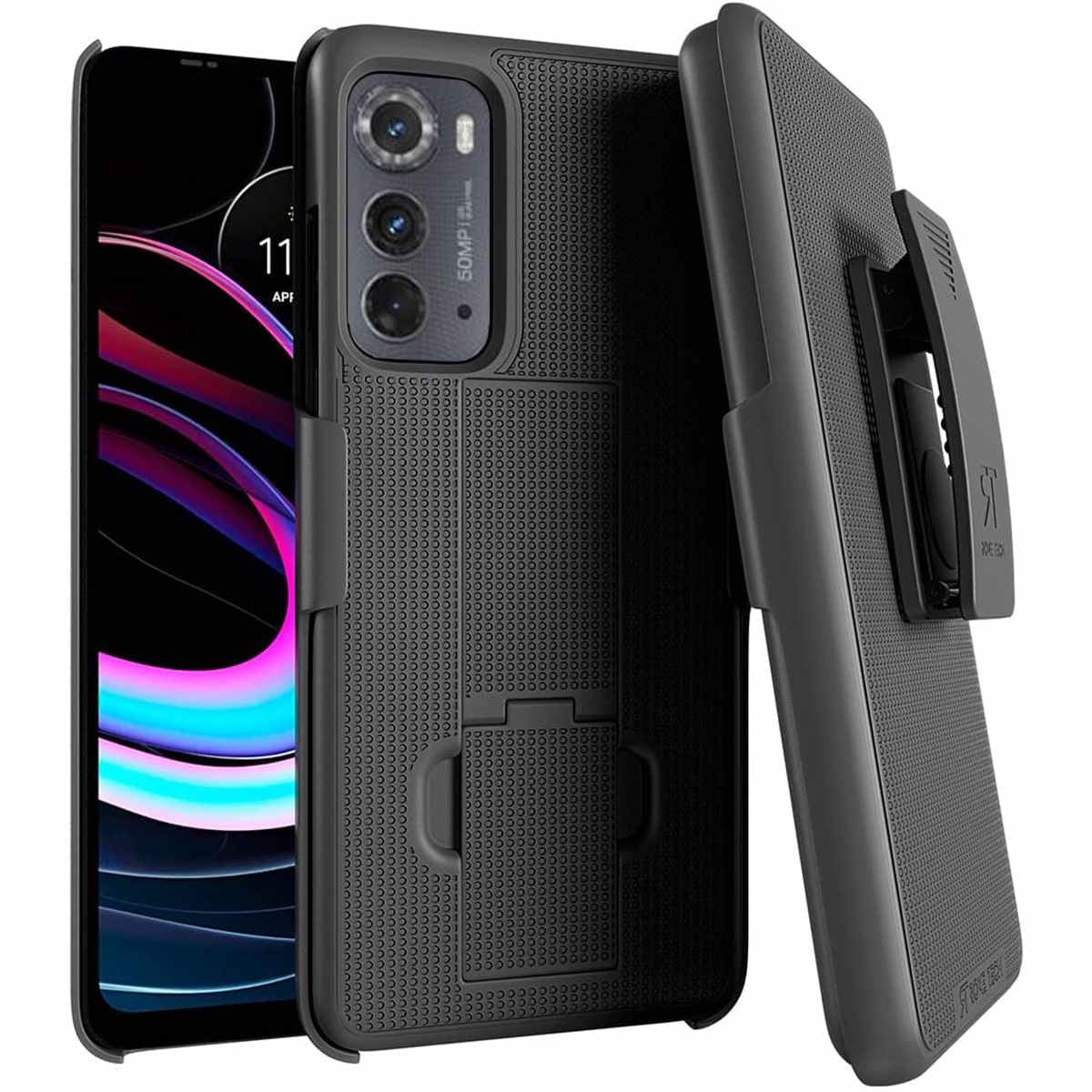 Rome Tech for Motorola Moto Edge (2022) Shell Holster Combo Case With ...