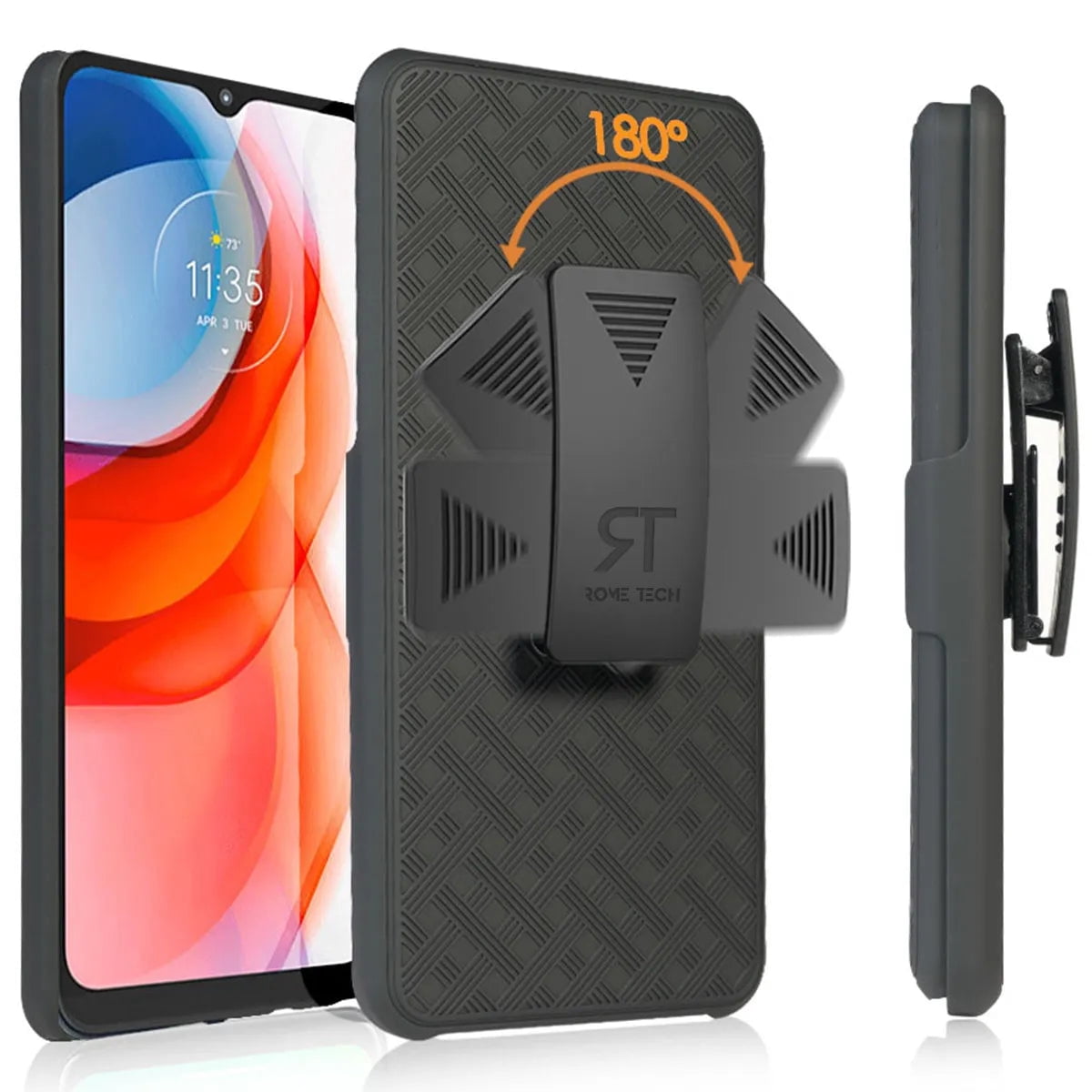 Rome Tech for Motorola Moto G Play (2021) Shell Holster Combo Case With ...