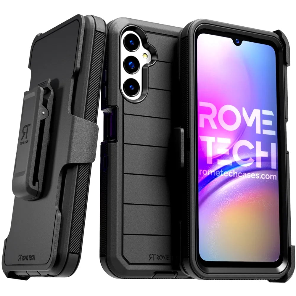Rome Tech Samsung Galaxy A05 S Case with Belt Clip - Black - Walmart.com