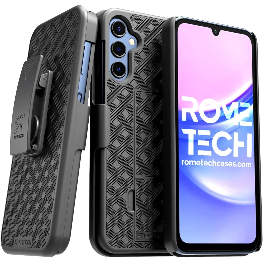 Rome Tech Samsung Galaxy A15 4G/5G Belt Clip Holster Case - Black ...