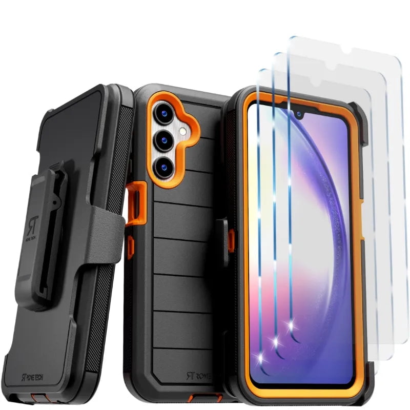 Rome Tech for Samsung Galaxy A15 5G (2024) Case with Belt Clip Holster ...