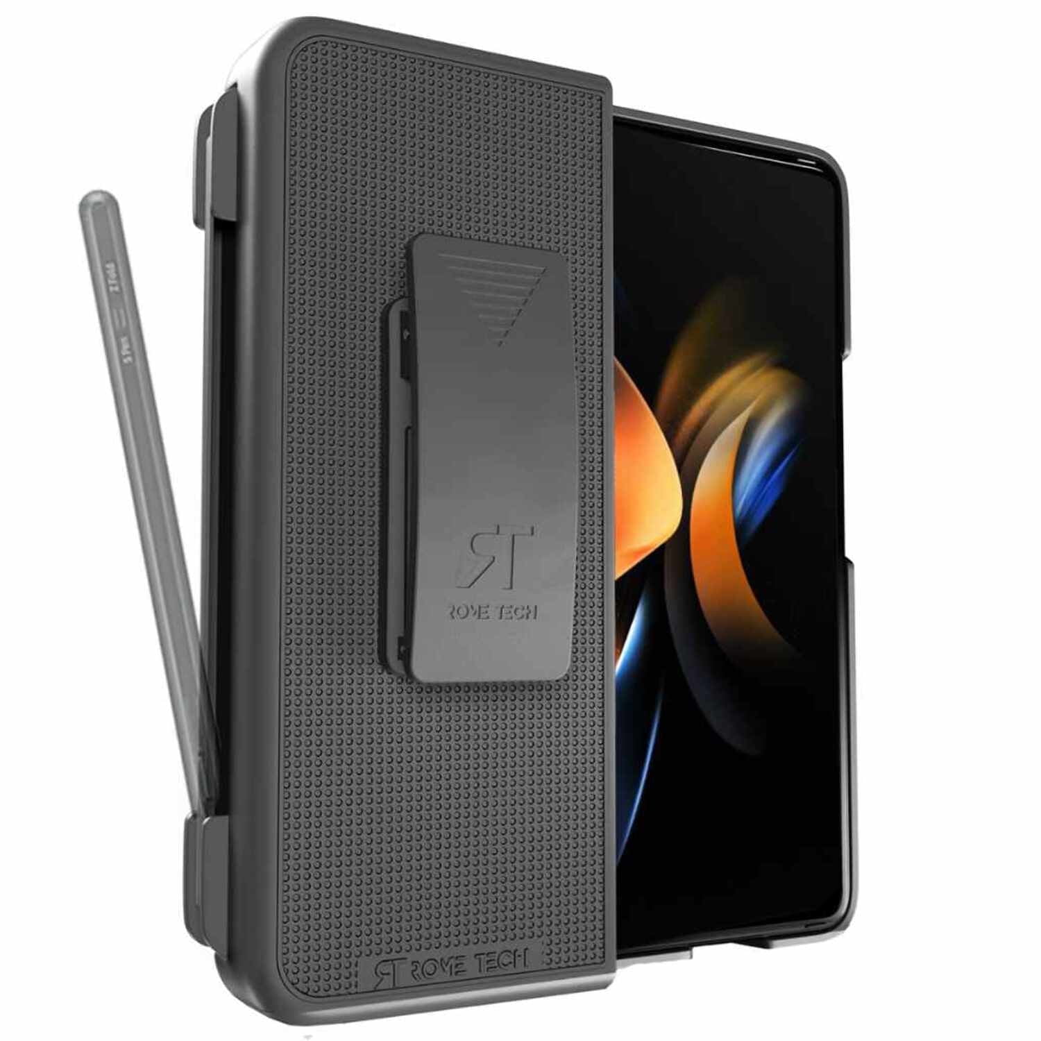 Rome Tech Samsung Galaxy Z Fold 4 Durable Polycarbonate Holster Case ...