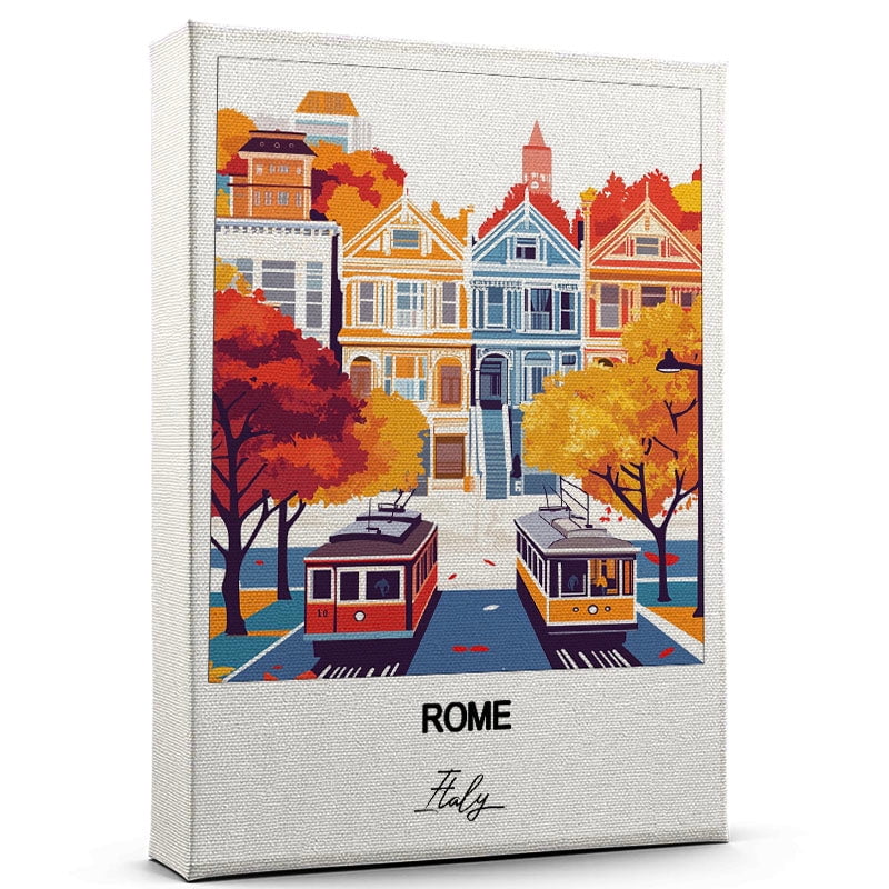 Rome Travel Wall Canvas – Elegant and Cultural Art Print Italy Canvas Print – Ideal Gift for ...