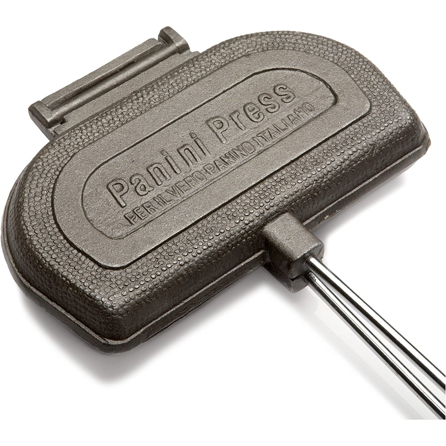 Rome's Panini Press Cooker, Cast Iron with Steel and Wood Handles ...