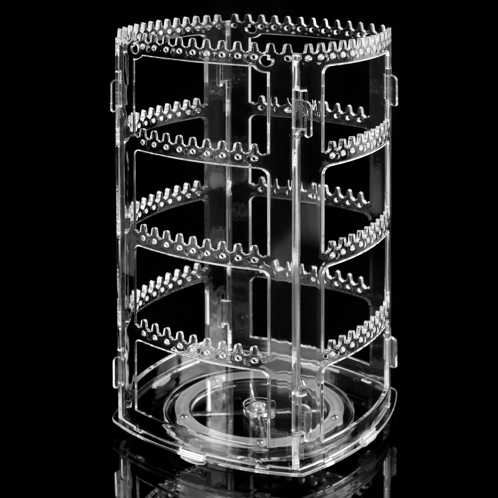 "Romeda 360° Rotating Jewelry Holder, 4-Layer Earring Display, 156 ...