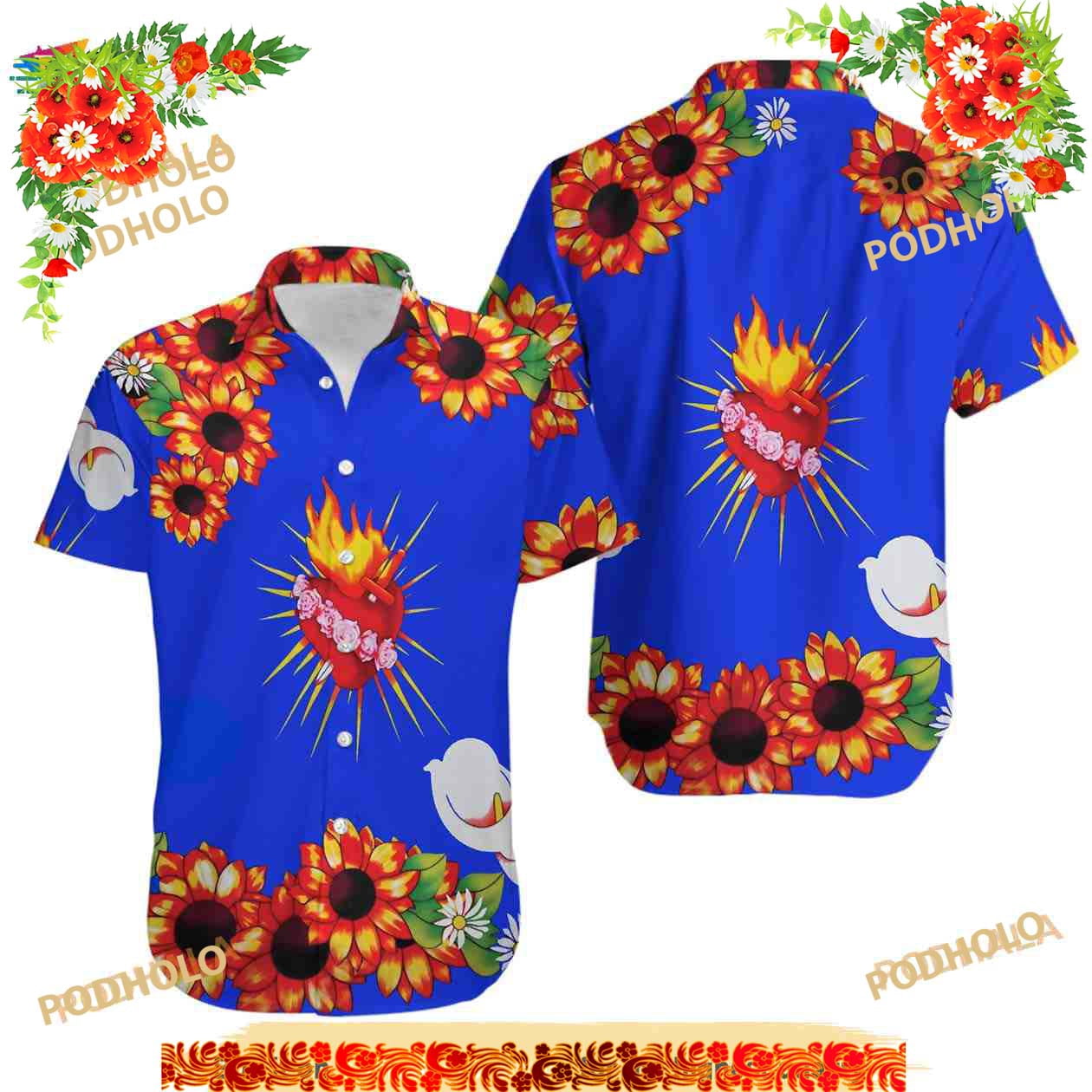 Romeo And Juliet Hawaiian Shirt, Replica Leonardo Dicaprio Aloha Shirt ...