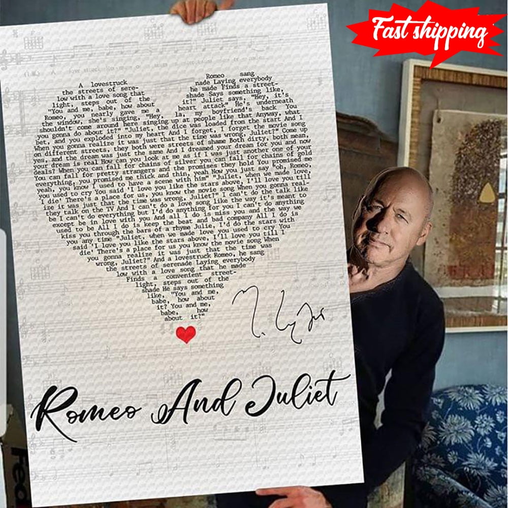 Romeo And Juliet Lyrics With Heart Typography And Mark Knopfler ...