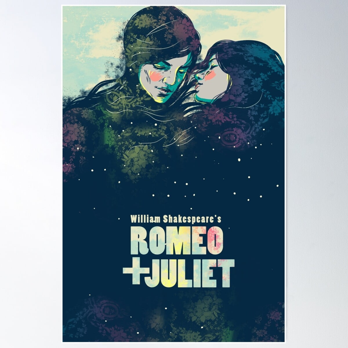 Romeo + Juliet Poster Wall Art, Modern Wall Decor For Living Room ...