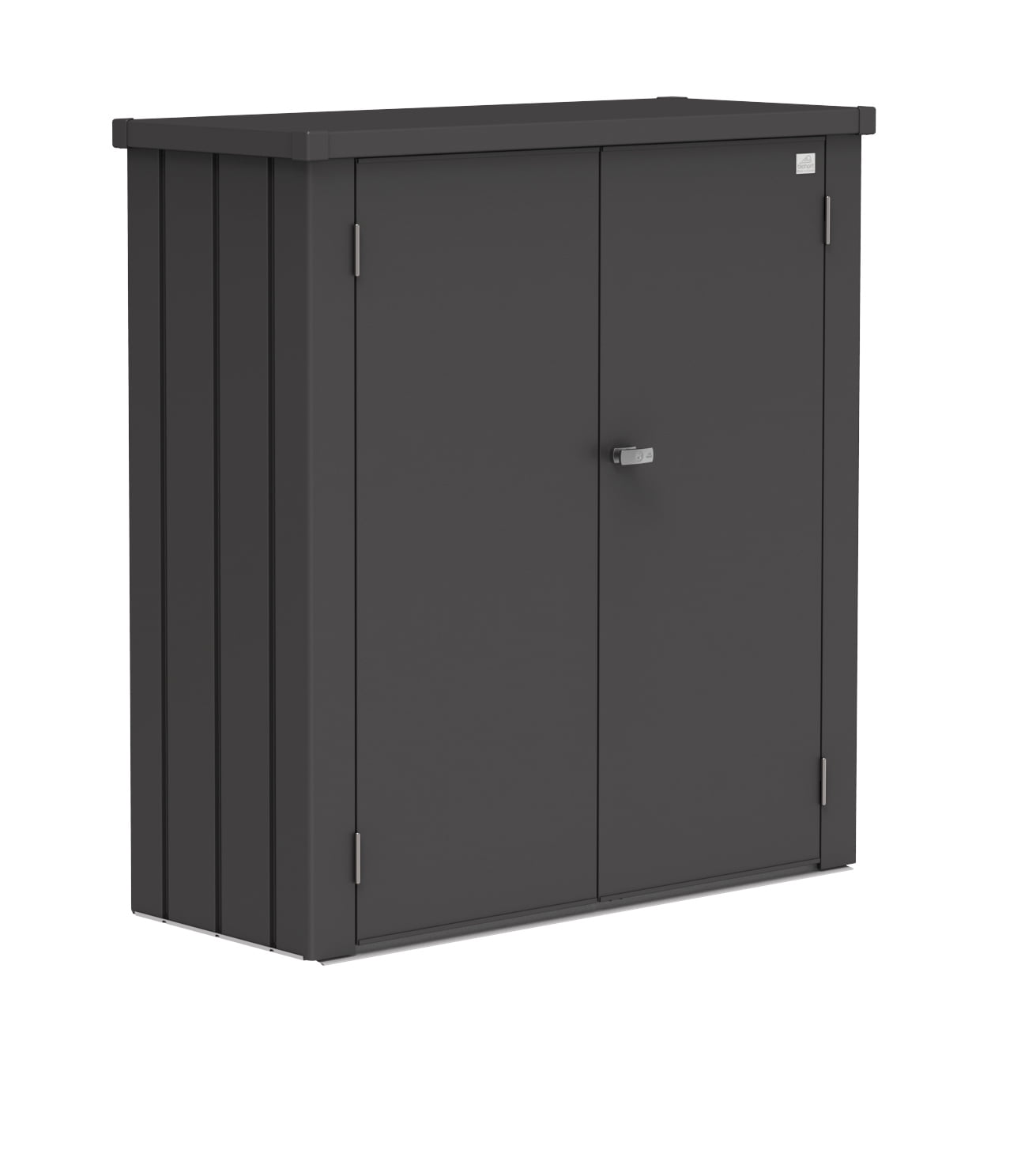 Romeo Storage Locker 4' x 2' x 5' - Dark Gray with Lockable Handle ...