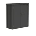 Romeo Storage Locker 4' x 2' x 5' - Dark Gray with Lockable Handle ...