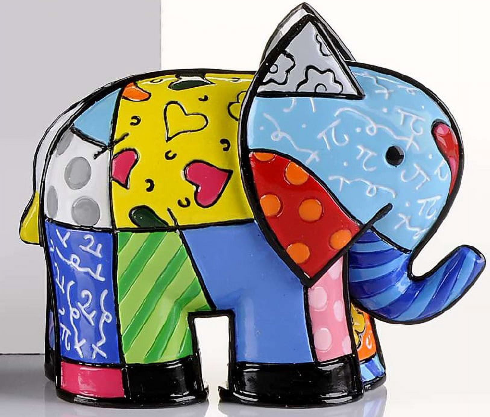 Romero Britto Miniature Elephant Animal Pop Art Figurine 331843 New ...