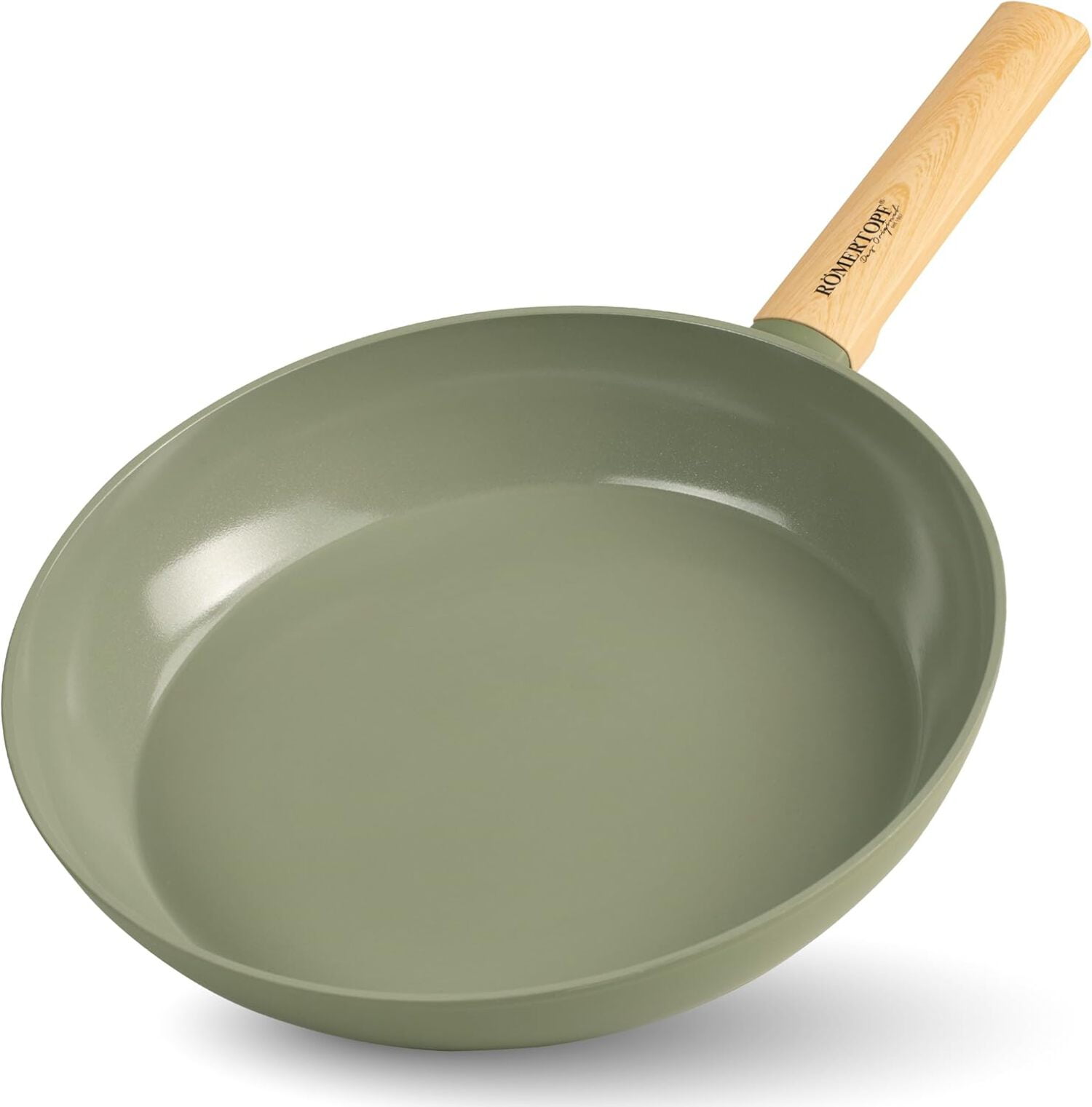 Romertopf 12-Inch Nonstick Ceramic Frying Pan | Large Non Stick Skillet ...