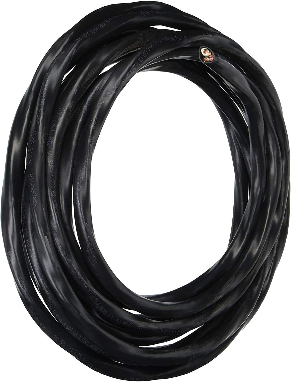 Romex 25ft 6/3 Black Stranded CU SIMpull NM-B Wire with Copper Ground ...