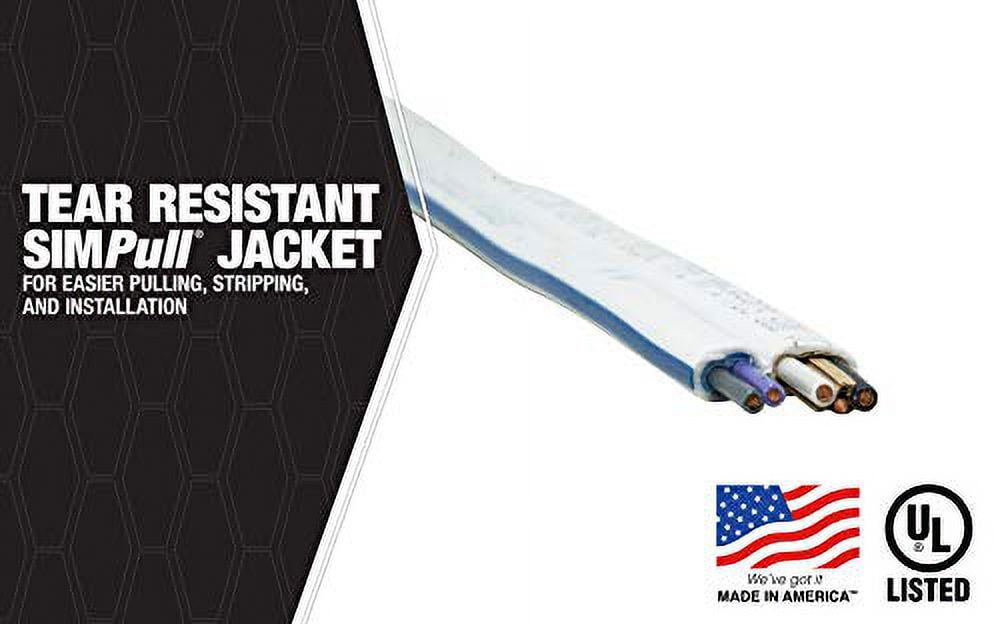 Romex Brand Simpull Solid Indoor 14/3 W/G NMB Cable 50ft coil - SW ...