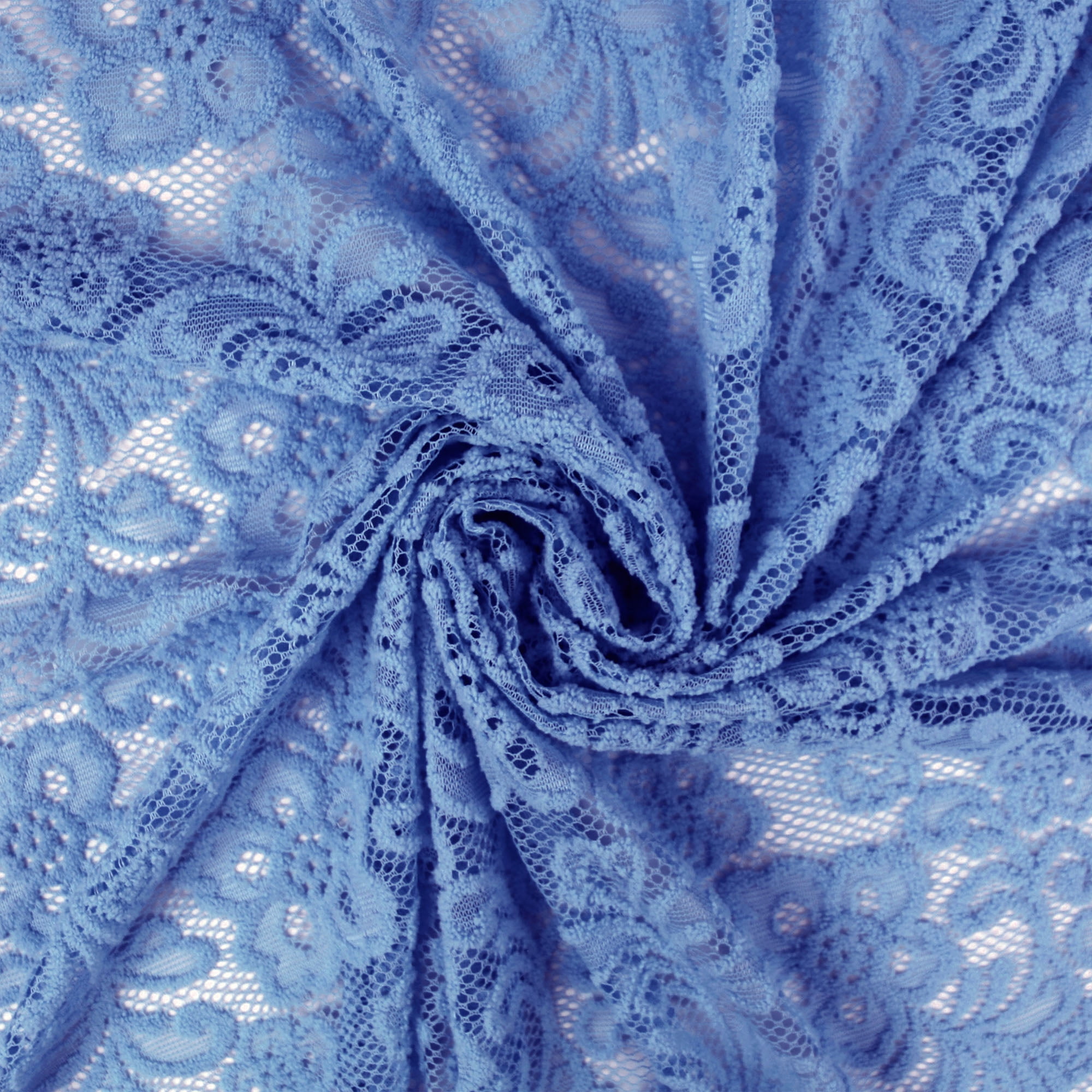 Romex Textiles 100% Polyester Chenille Lace Fabric with Flower Design ...