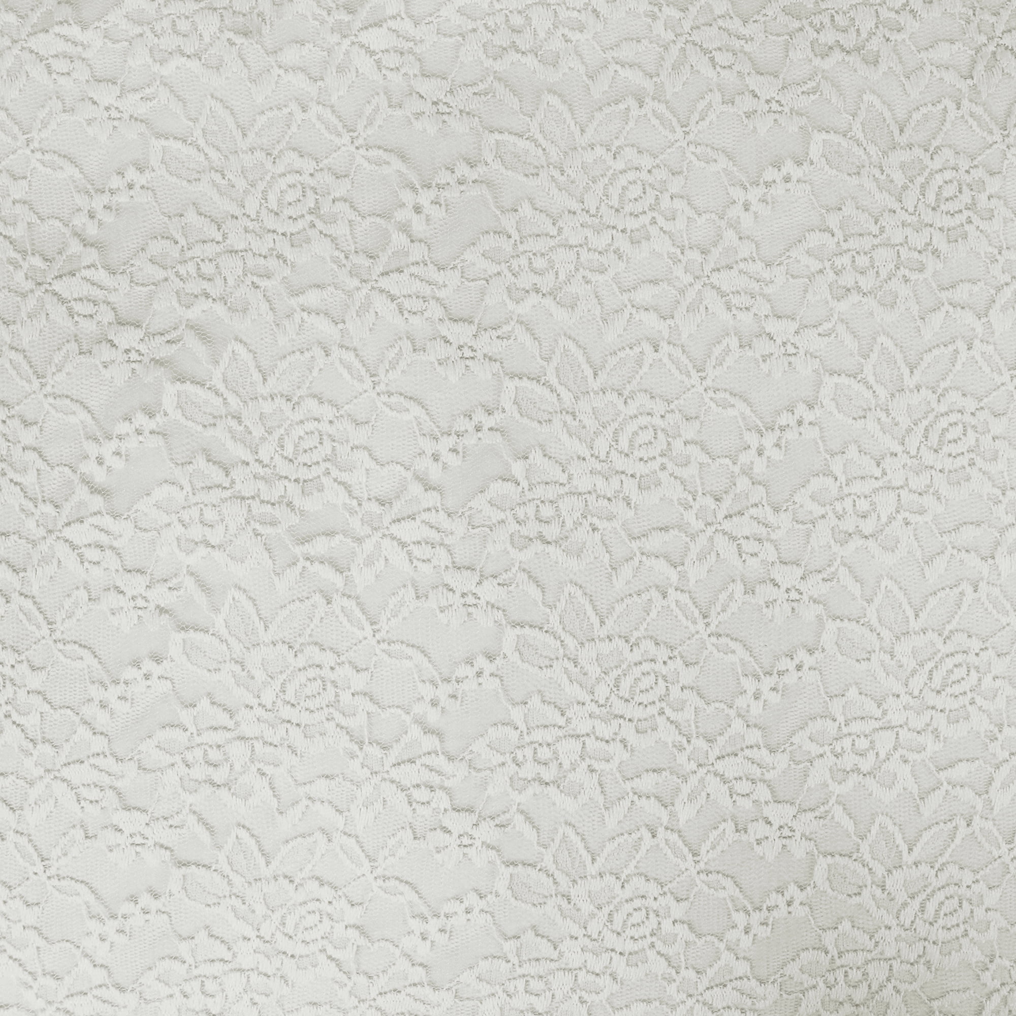 Romex Textiles Nylon Spandex Floral Lace Fabric - Ivory - Walmart.com