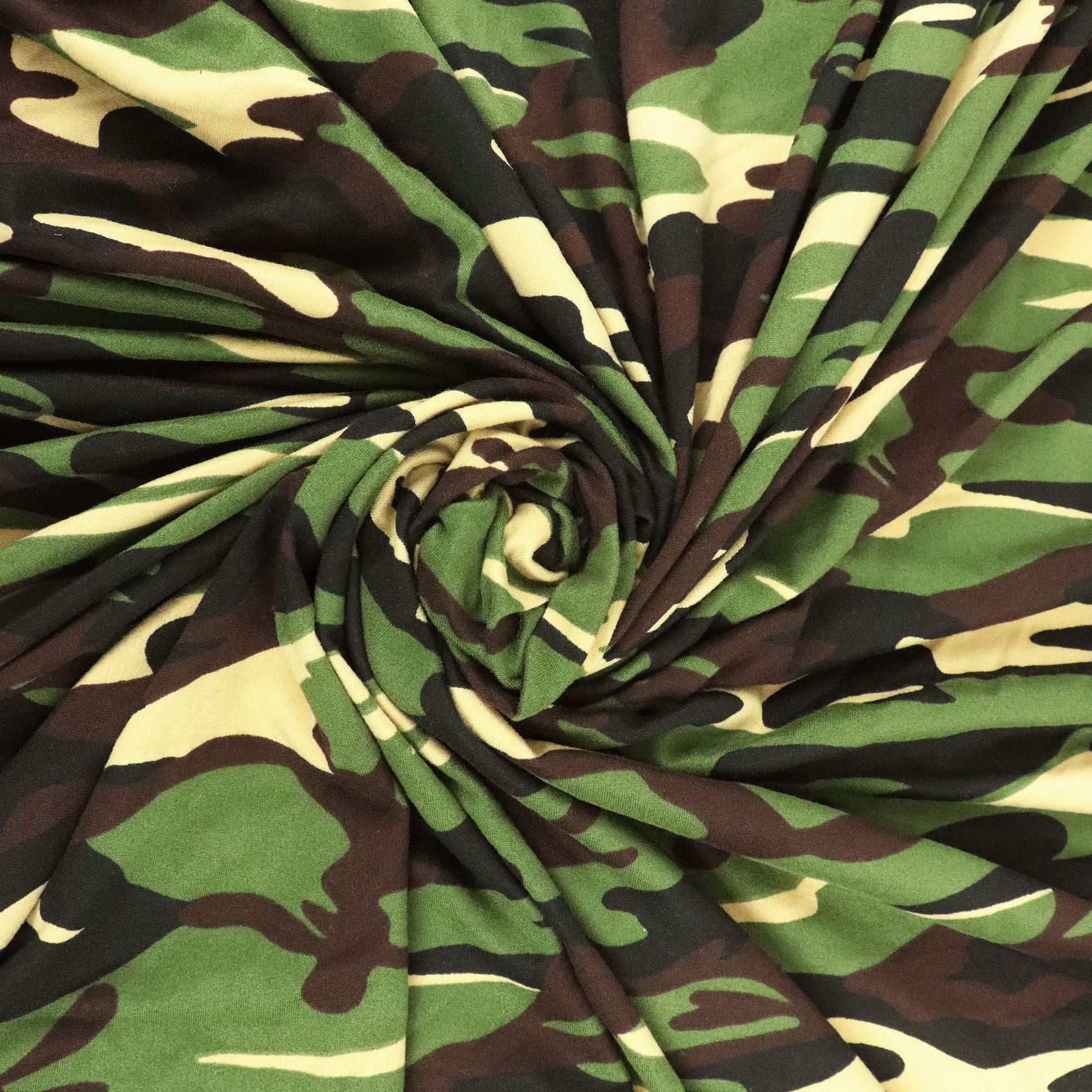 Romex Textiles Polyester Spandex Fabric Camouflage Print (3 Yards ...