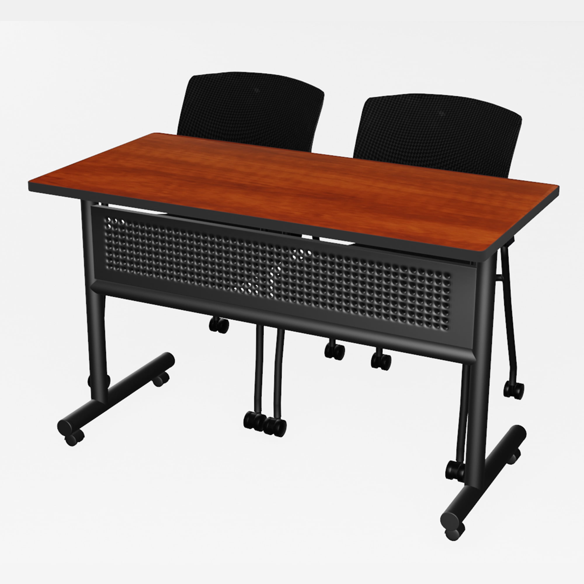 Romig Axis-Pro 48 x 24 in. Flip-Top Training Nesting Table w/ Modesty ...