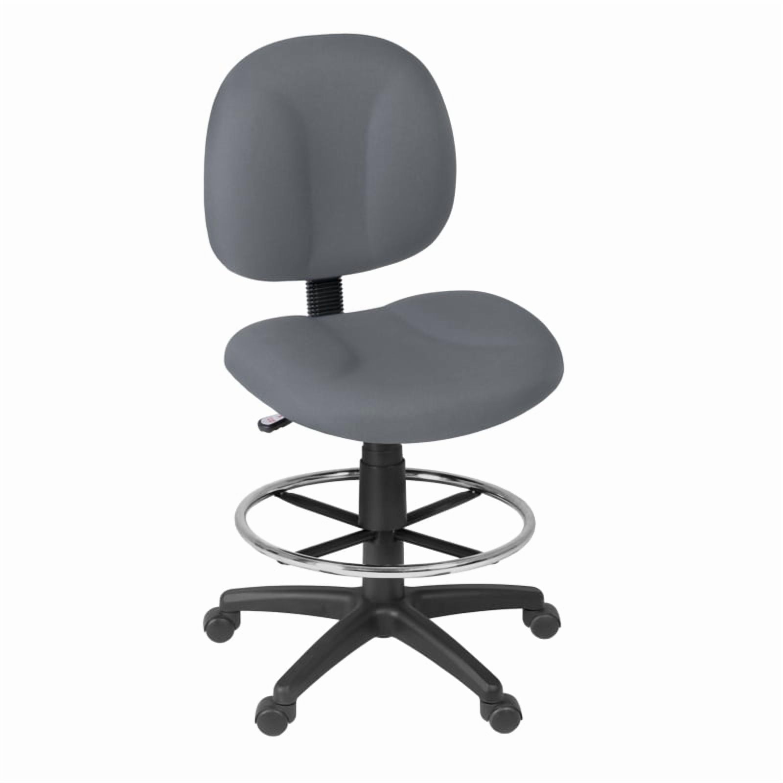 Romig Comfort Series Swivel Fabric Computer Task Chair with Drafting ...