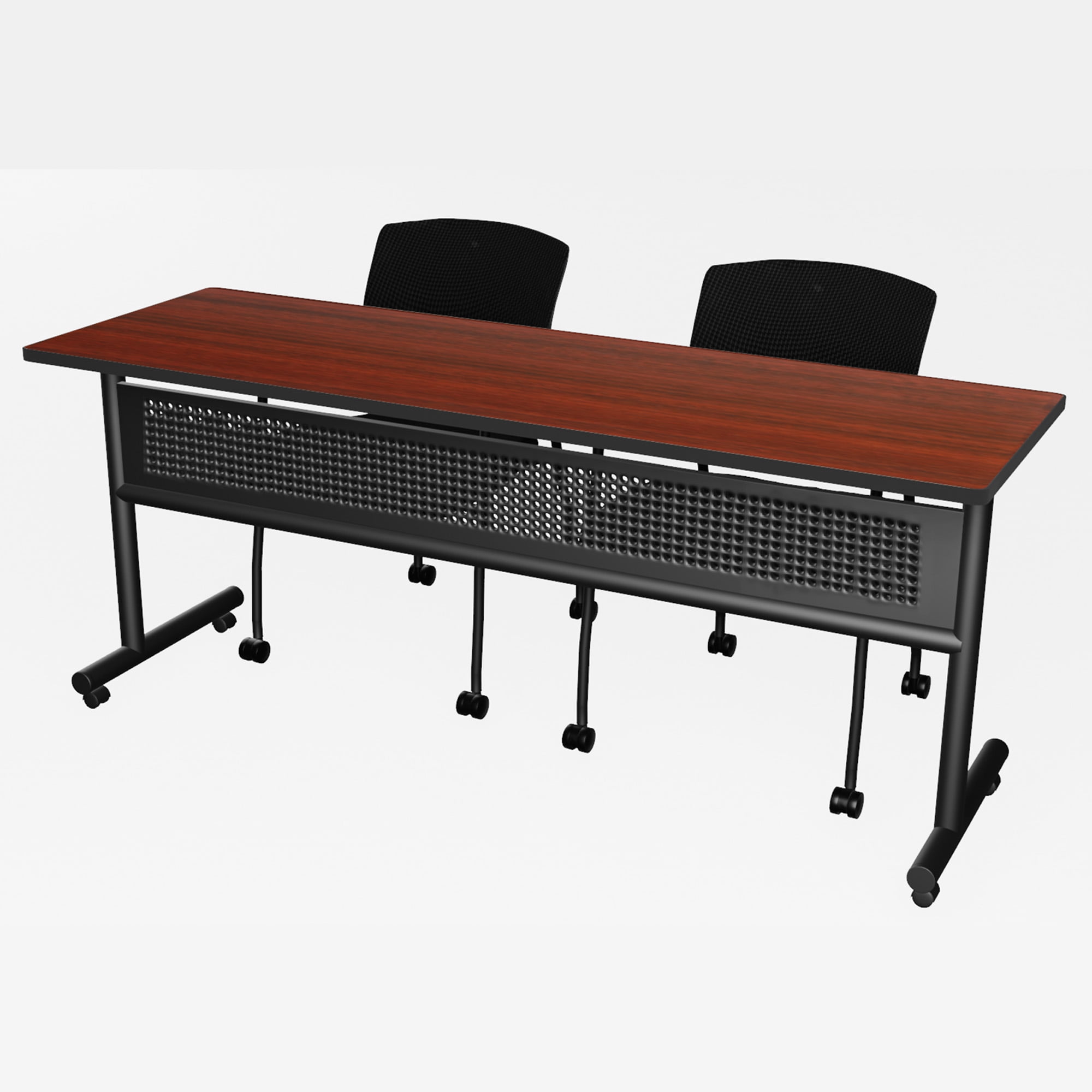 Romig Kobe 72 x 24 in. Flip-Top Training Nesting Table w/ Modesty Panel ...