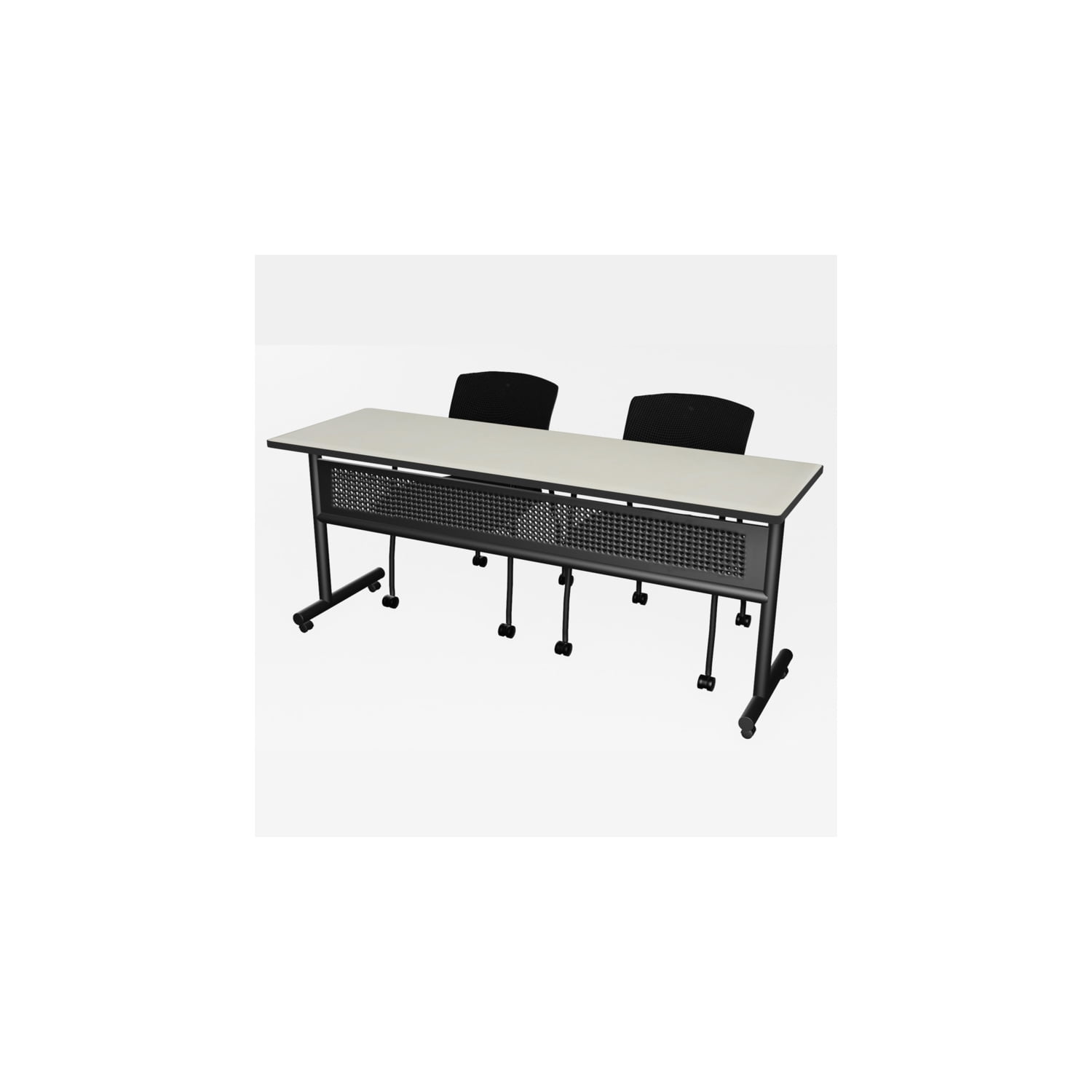 Regency Kobe 72 x 24 in. Flip-Top Training Nesting Table w/ Modesty ...