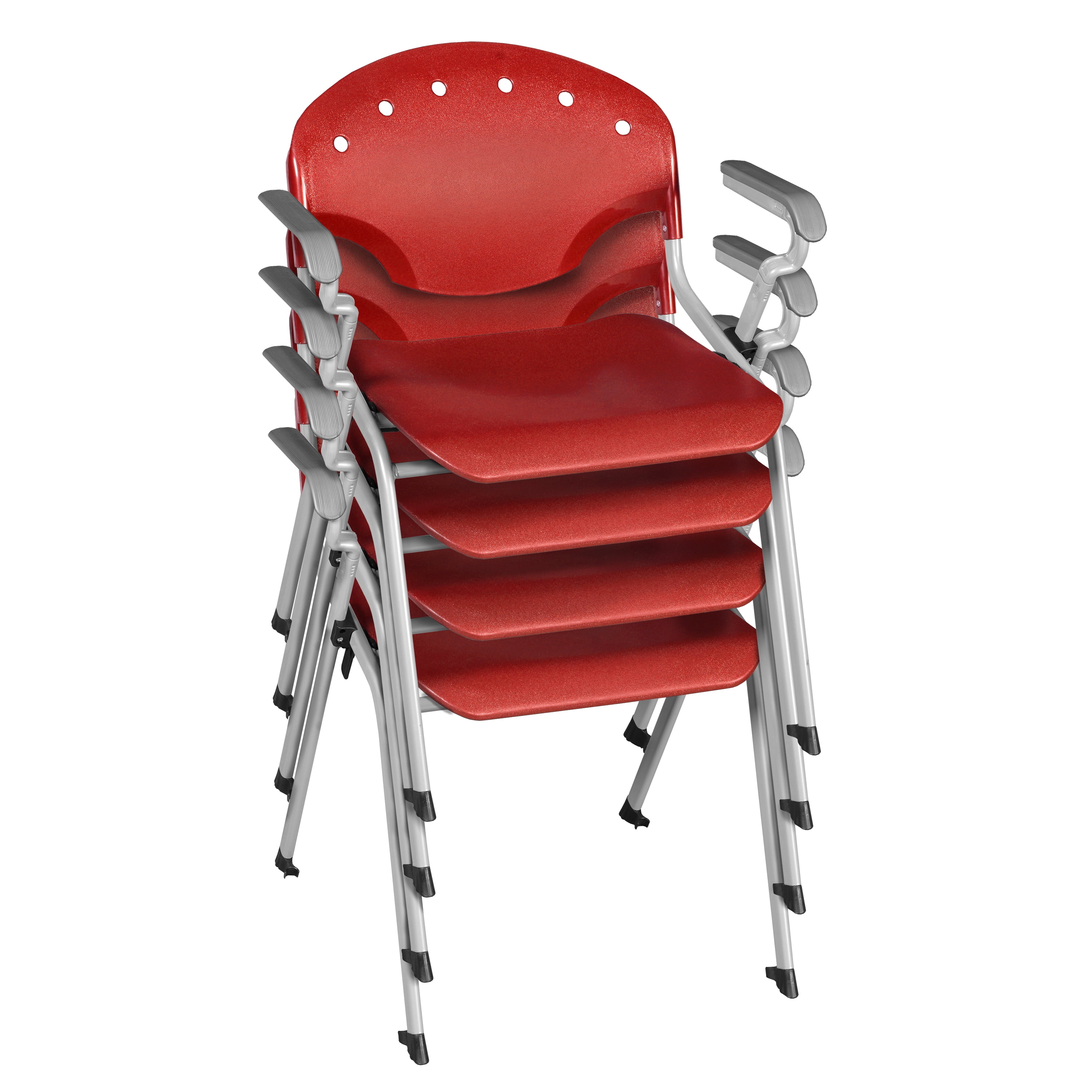 Romig Rico Red Stack Chair with Arms – Comfortable Ergonomic Classroom ...