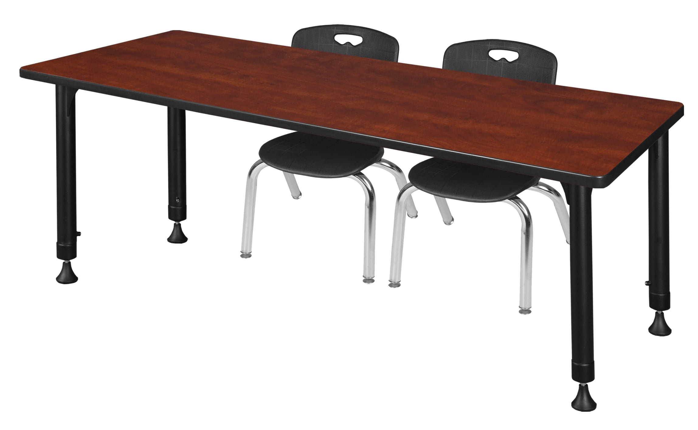 Romig Trek 60 x 24 in. Adjustable Classroom Table- Cherry & 2 Andy 12 ...