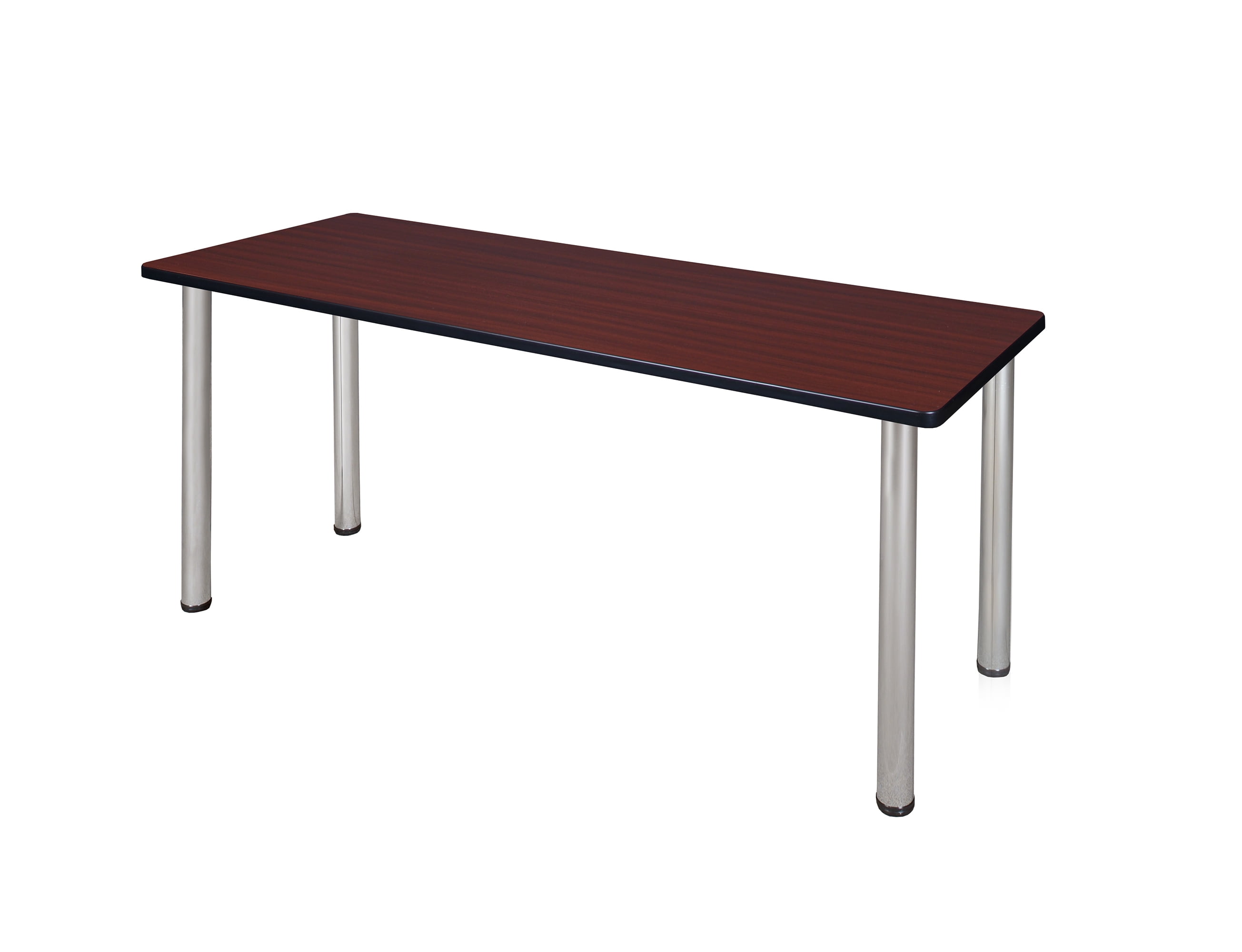 Romig Trek 60 x 24 in. Training Seminar Table- Mahogany Top, Chrome ...