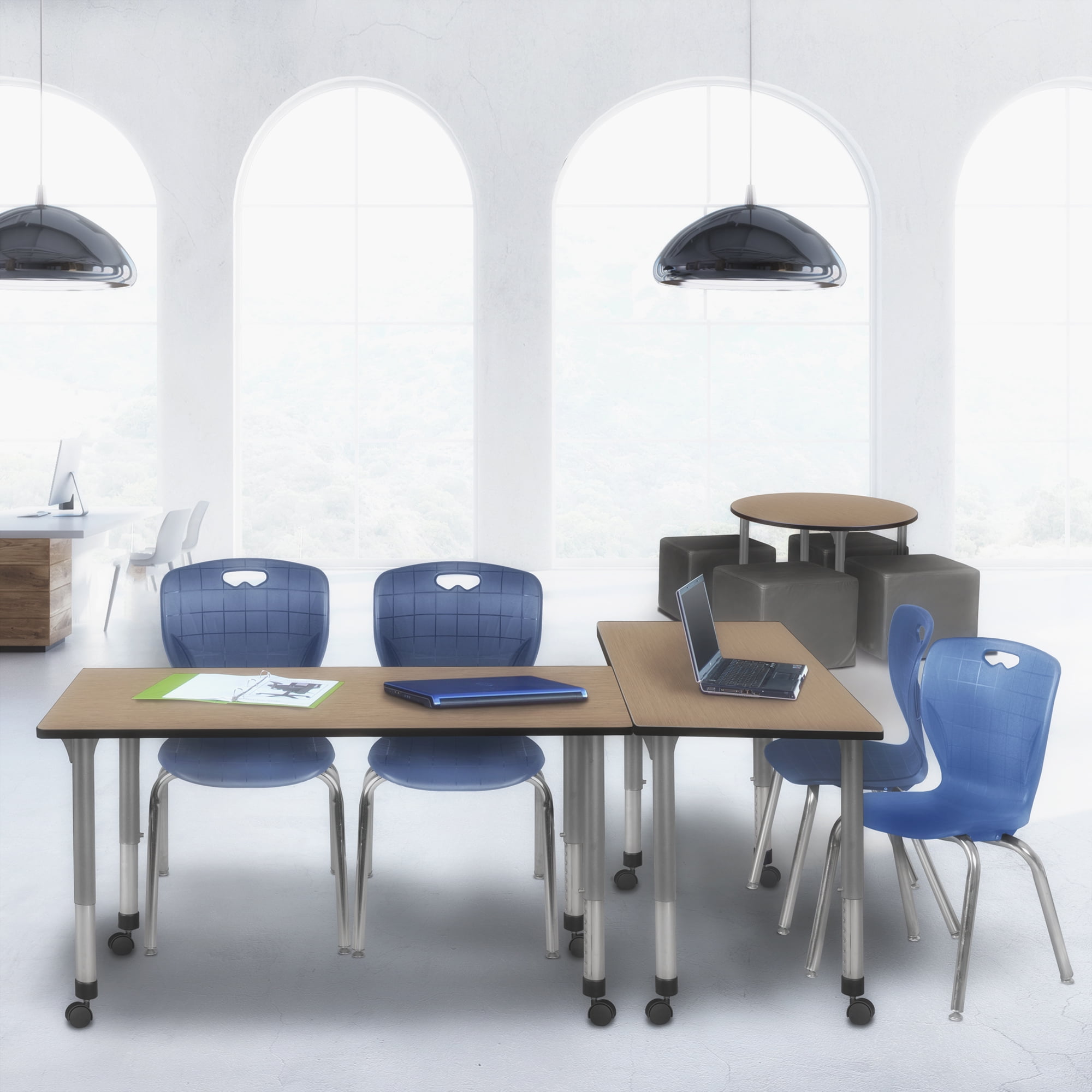 Romig Trek 60 x 30 in. Height Adjustable Mobile Classroom Activity ...