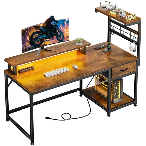 Tv Stand Computer Desk Combo