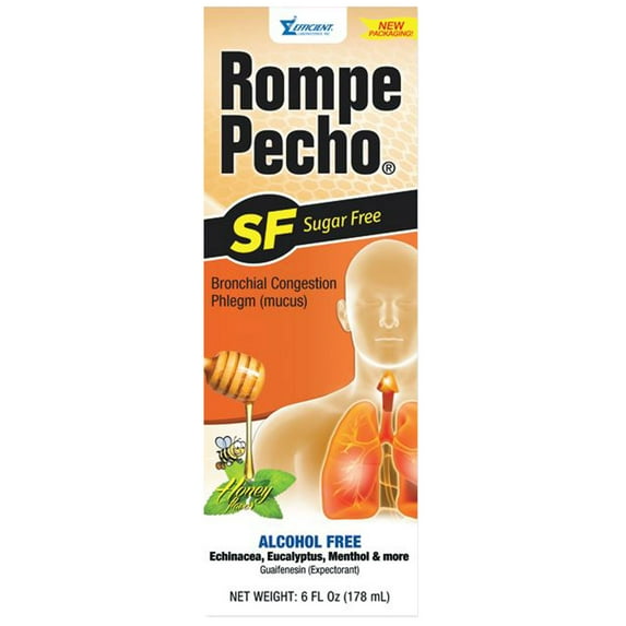 Rompe Pecho - Sf Cough Syrup 6 Fo HSA/FSA Eligible - Walmart.com