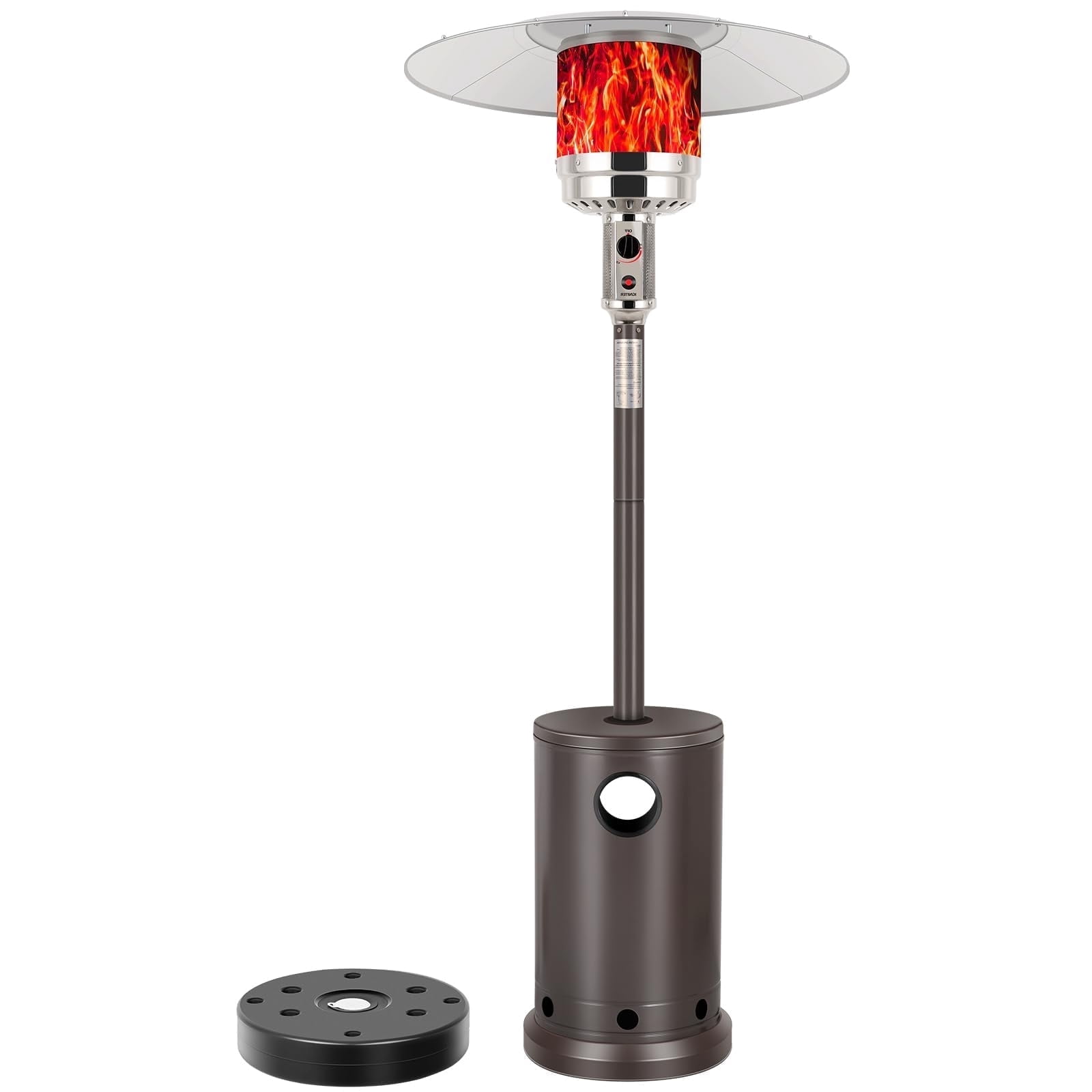 Romswi 50,000 BTU Protable Patio Heater with Sand Box,Table Design ...