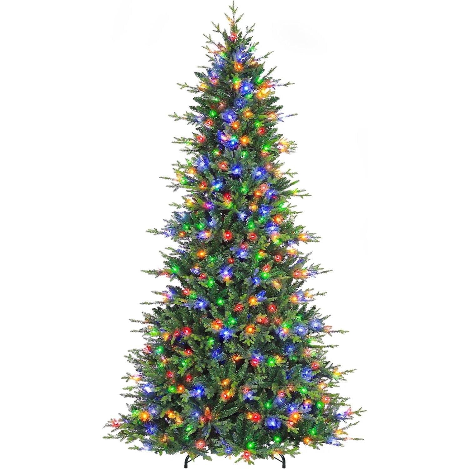 Romswi 9 ft Pre-lit Frasier Grande Christmas Tree with 600 LED Lights ...