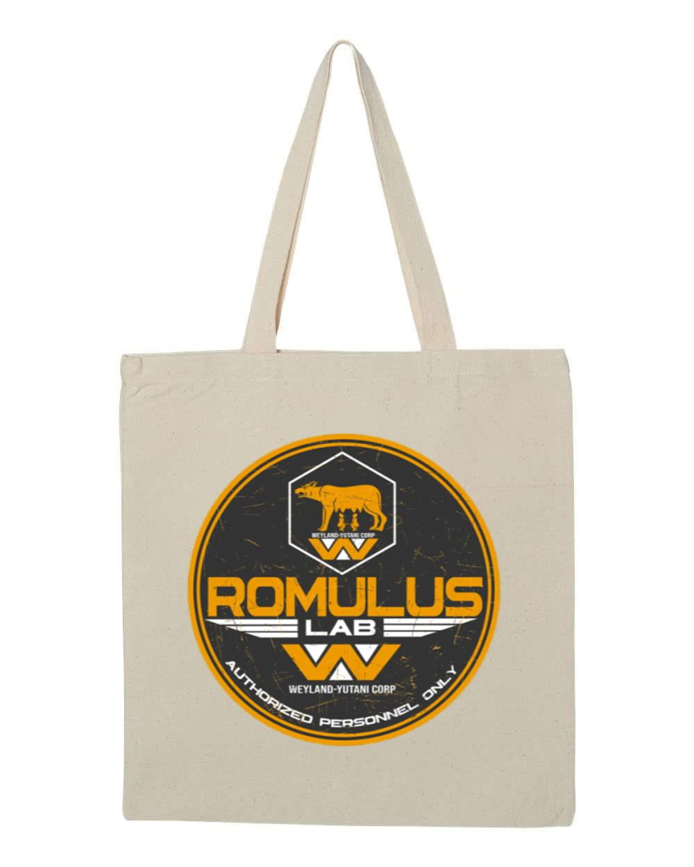Romulus Lab Tote Bag with Retro Futuristic Sci-Fi Research Emblem ...